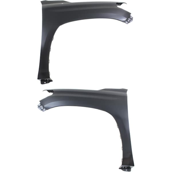Replacement Front, Driver and Passenger Side Fenders, With antenna hole ...