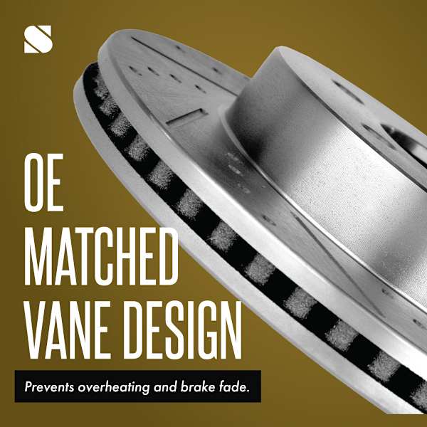 SureStop® Front and Rear Brake Disc, 4-Wheel Set, Cross-drilled and ...