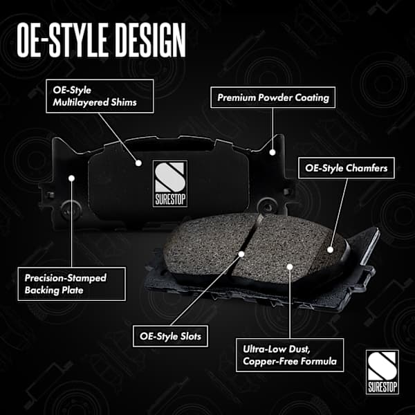 SureStop® Rear Pro-Line Series Organic Brake Pad Set SSCP1417