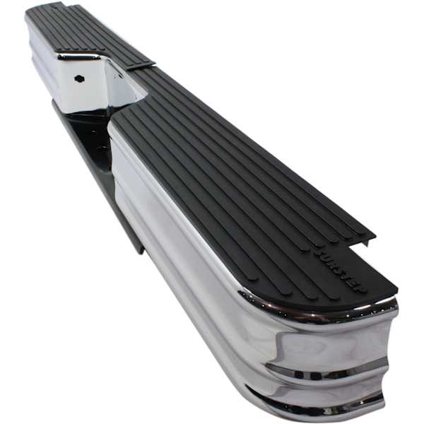 FEY® 21002 Step Bumper, Chrome Face Bar and Pads Without mounting ...