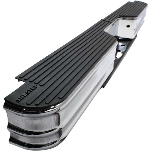 FEY® 21002 Step Bumper, Chrome Face Bar and Pads Without mounting ...