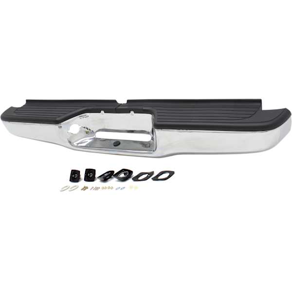 Replacement Step Bumper, Chrome Face Bar and Pads Without mounting ...